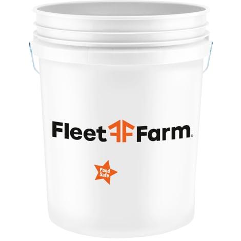 5 gal White Pail by Fleet Farm at Fleet Farm