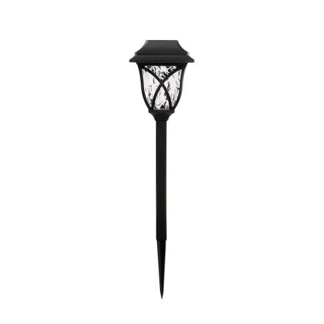 Solar Black Plastic LED Stake Lights X Design w/ Glass Lens - 4 Pk. by ...