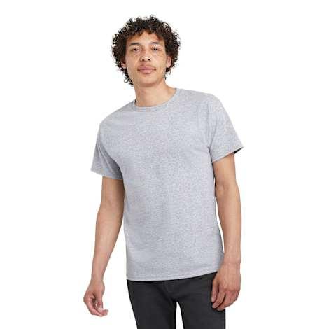 Essentials Men's Light Steel Cotton T-Shirt by Hanes at Fleet Farm