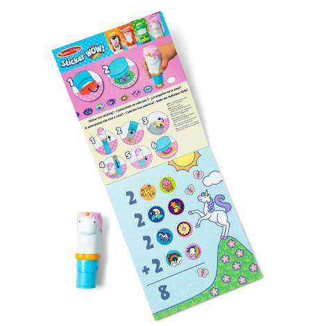 Sticker WOW! Sticker Stamper & Activity Pad - Unicorn by Melissa & Doug ...