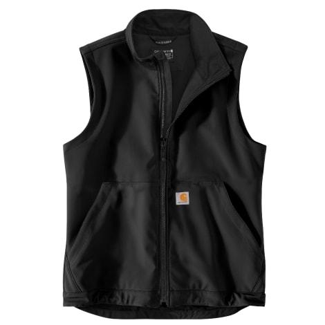 Men's Black Rain Defender Relaxed Fit Softshell Vest by Carhartt at ...