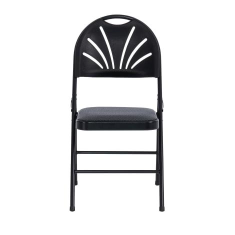 High Back Fabric Folding Chair - Black by Peakform at Fleet Farm