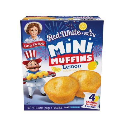 8.44 oz Red, White and Blue Mini Lemon Muffins by Little Debbie at ...