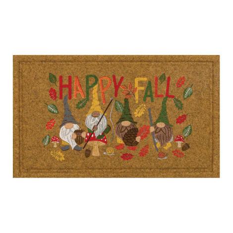 18 in x 30 in Happy Fall Gnomes Faux Coir Doormat by Mohawk at Fleet Farm