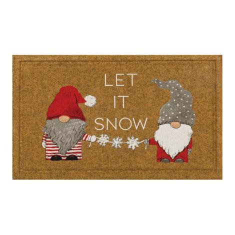 18 in x 30 in Let It Snow Gnomes Faux Coir Doormat by Mohawk at Fleet Farm