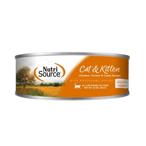 5.5 oz Cat & Kitten Chicken, Turkey & Lamb Formula Wet Cat Food by ...