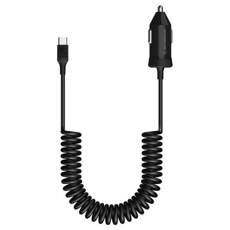 3 ft. PowerVolt PD20 20W PD Car Charger with USB-C Captive Cable by ...